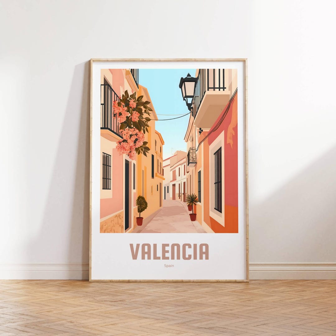 Valencia Poster - Vintage Travel Poster - Retro Travel Poster - Travel ...