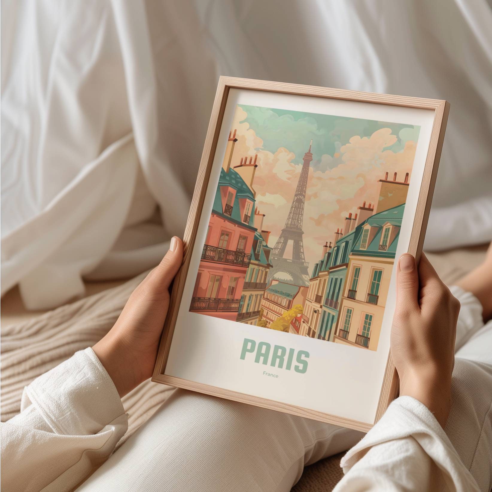 Paris Poster | Vintage Travel Poster | Retro Paris | Travel Poster Gift ...