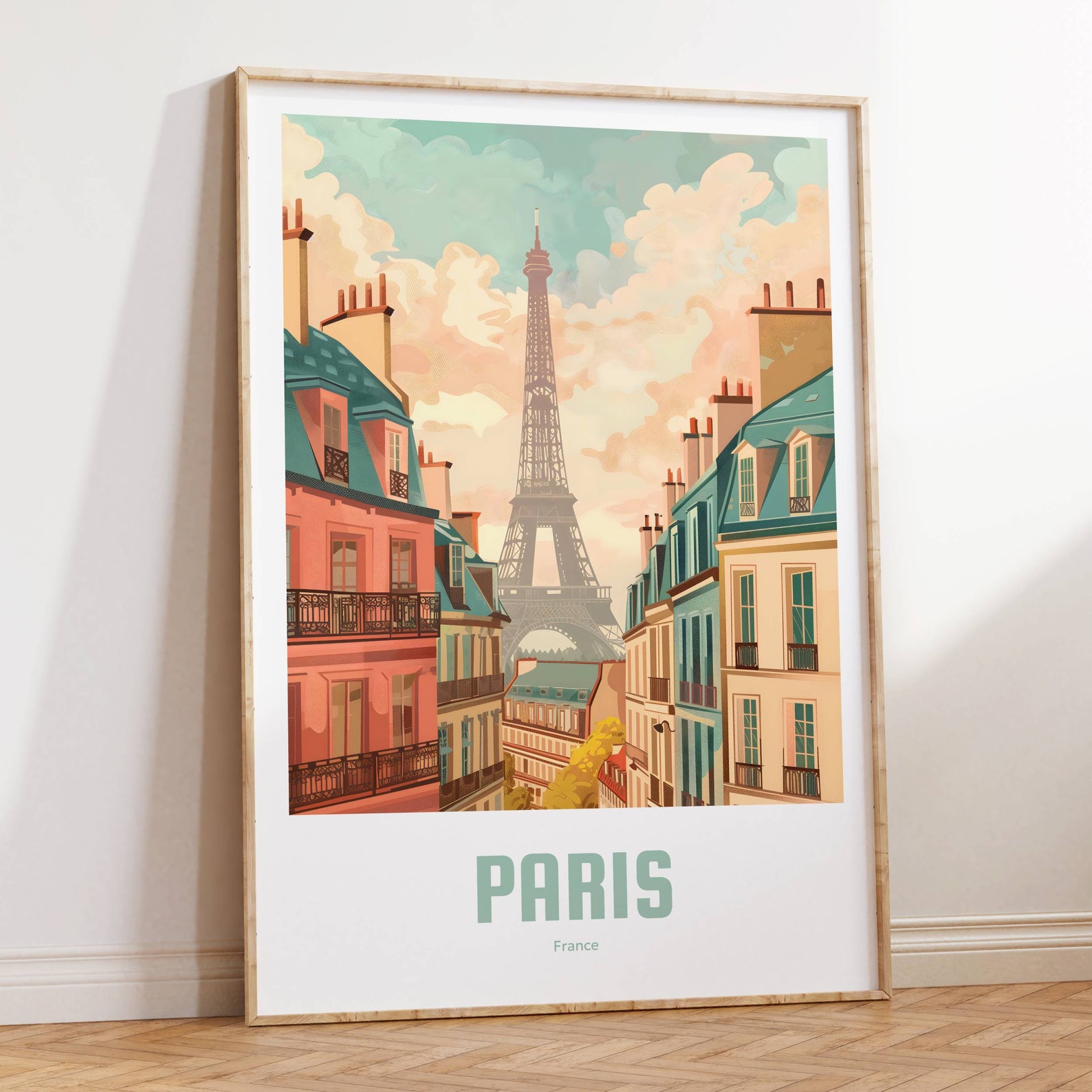 Paris Poster | Vintage Travel Poster | Retro Paris | Travel Poster Gift ...