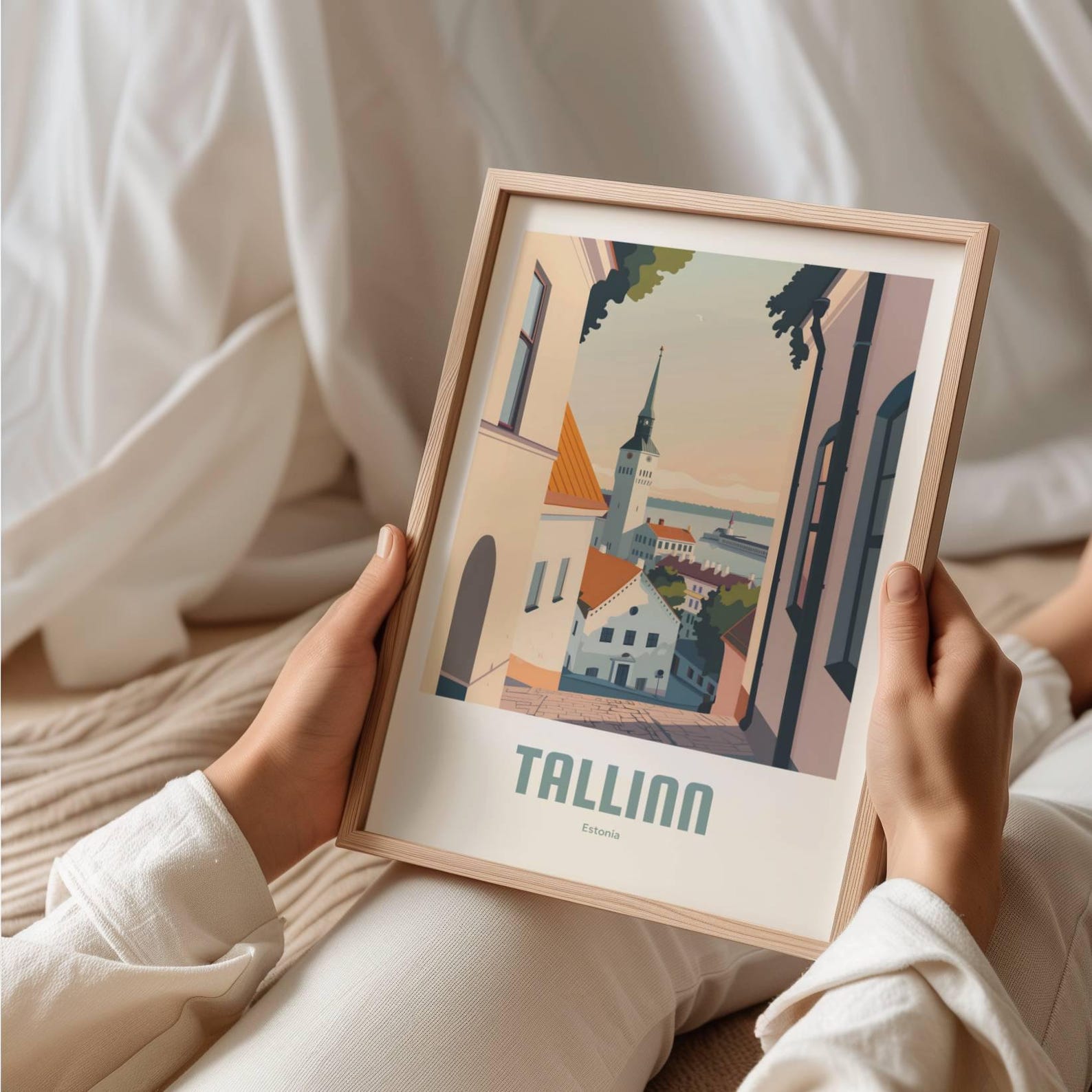 Tallinn Poster | Vintage Travel Poster | Retro Tallinn | Travel Poster ...