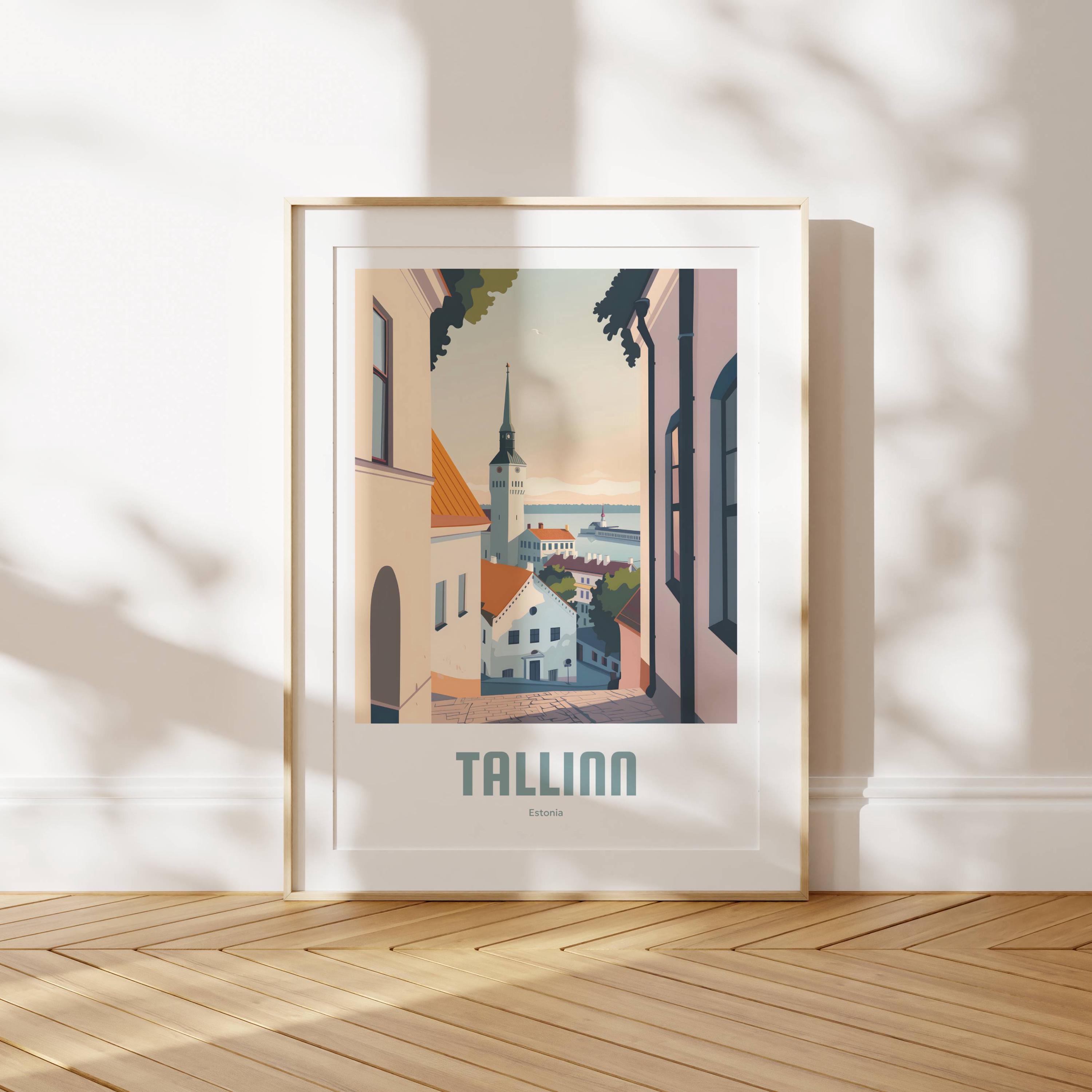 Tallinn Poster | Vintage Travel Poster | Retro Tallinn | Travel Poster ...