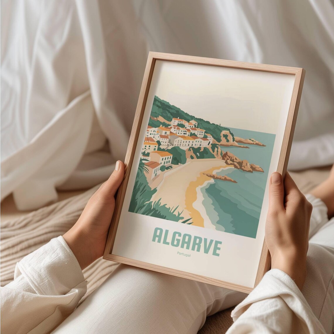 Algarve Poster - Vintage Travel Poster - Portugal Gift - Algarve Wall ...