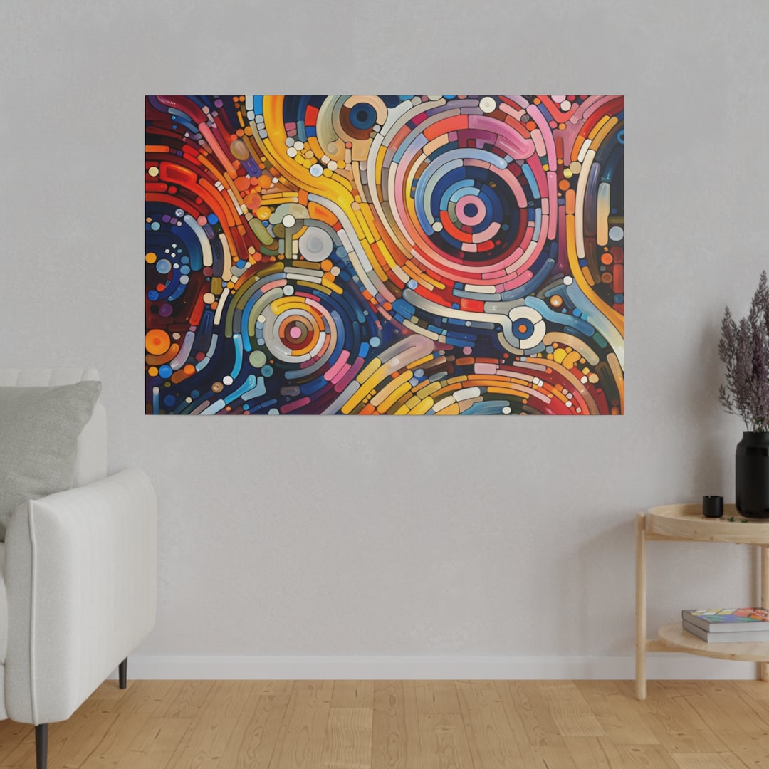 Abstract Painting Ancient Art Inspired by the 1700s for Décor M Canvas ...