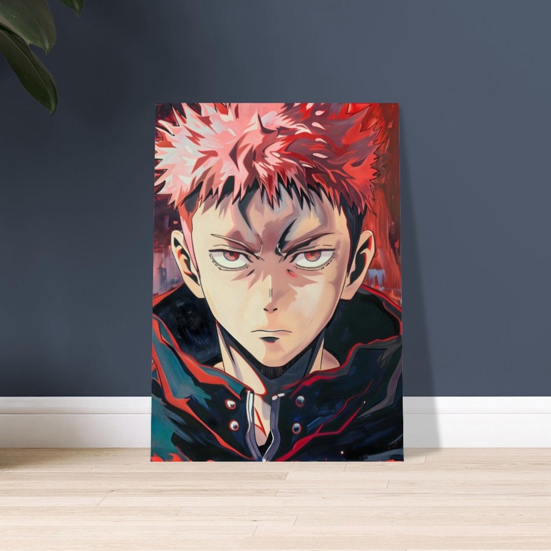 Itadori Yuji Jujutsu Kaisen Stylized Portrait Wall Art,wall Decor,anime ...