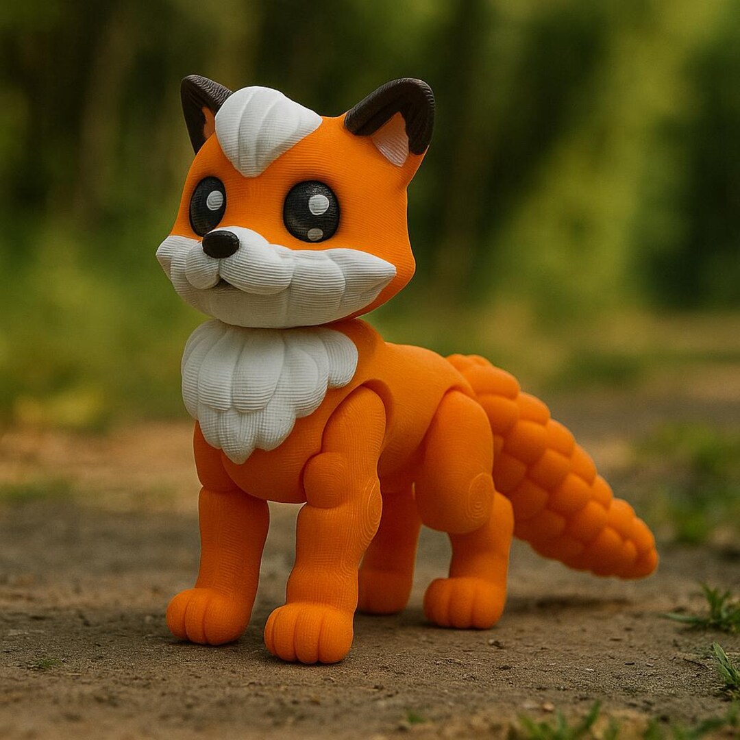 3D Printed Articulated Animals – Flexible Fox, Dinosaur, Farm Pets ...