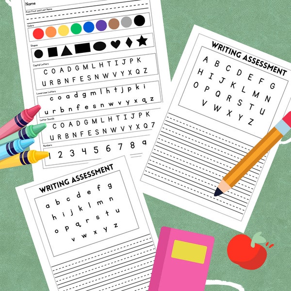 Preschool Assessment - Etsy