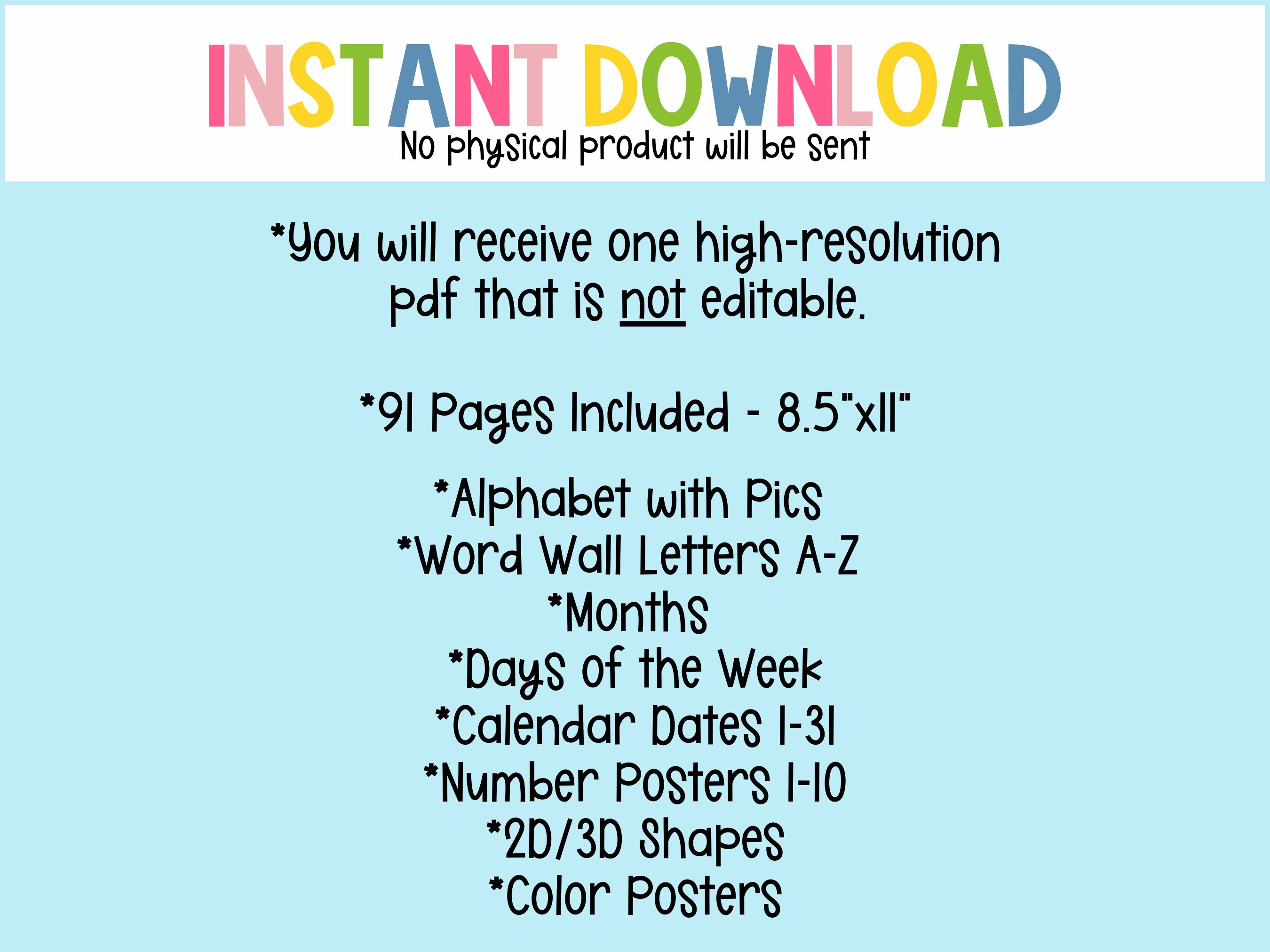 Classroom Decor Bundle, Alphabet Posters, Bulletin Board, Classroom ...