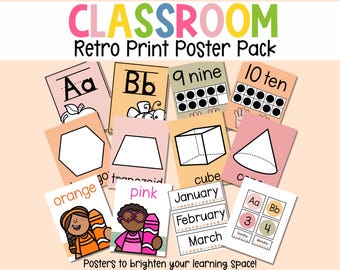 Classroom Decor Bundle, Alphabet Posters, Bulletin Board, Classroom ...