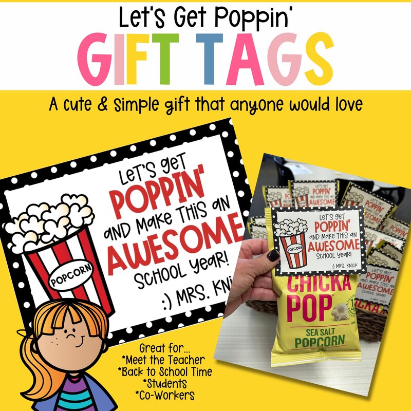 Popcorn Back to School - Etsy