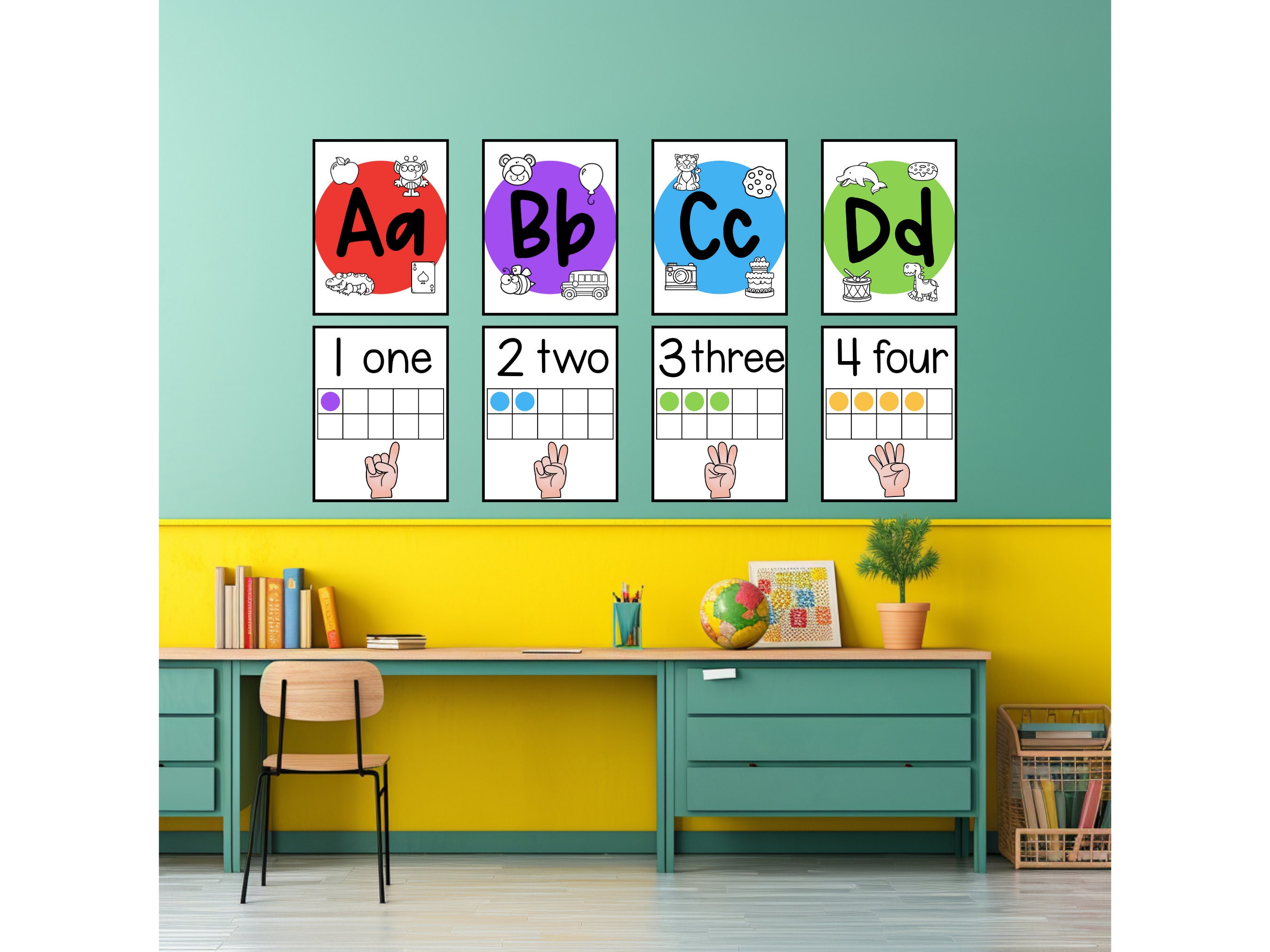 Classroom Decor Bundle, Alphabet Posters, Bulletin Board, Classroom ...