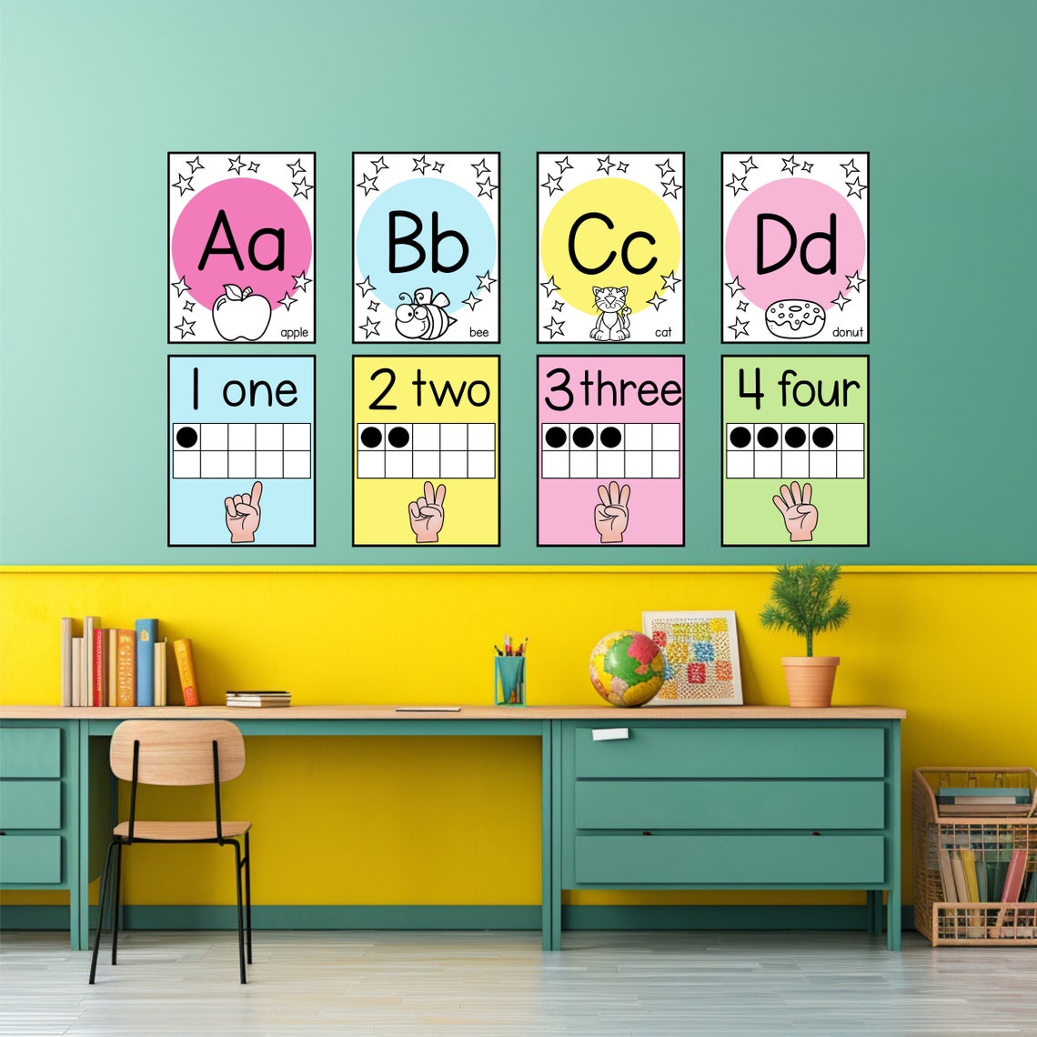 Classroom Decor Bundle, Alphabet Posters, Bulletin Board, Classroom ...