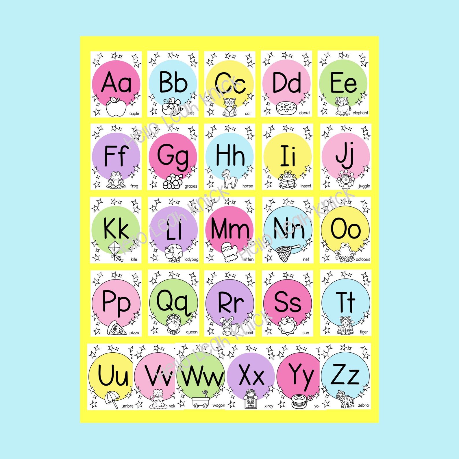Classroom Decor Bundle, Alphabet Posters, Bulletin Board, Classroom ...