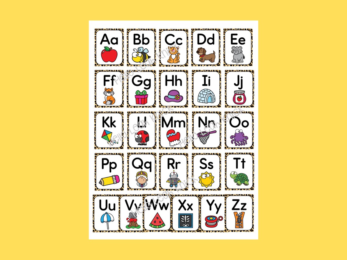Classroom Decor Bundle, Alphabet Posters, Bulletin Board, Classroom ...