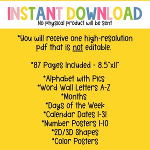 Classroom Decor Bundle, Alphabet Posters, Bulletin Board, Classroom ...