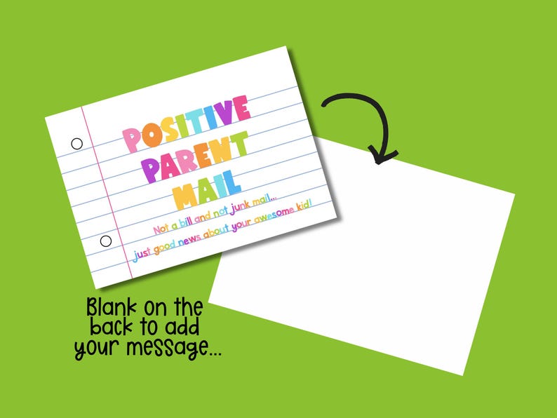 Teacher Positive Notecards, Classroom Supplies, Instant Digital ...
