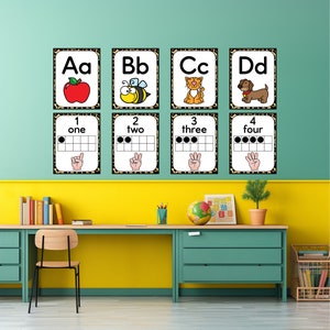 Classroom Decor Bundle, Alphabet Posters, Bulletin Board, Classroom ...