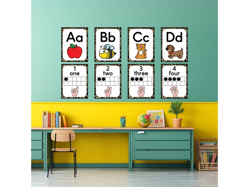 Classroom Decor Bundle, Alphabet Posters, Bulletin Board, Classroom ...