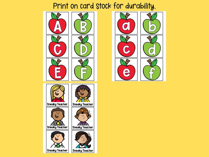 Alphabet Game, Homeschool, Flashcards, Kindergarten Activity, Letter ...