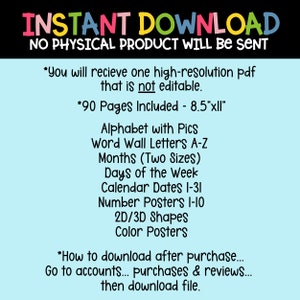 Classroom Decor Bundle, Alphabet Posters, Bulletin Board, Classroom ...