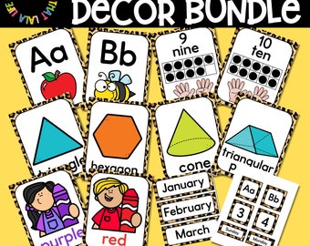 Classroom Decor Bundle, Alphabet Posters, Bulletin Board, Classroom ...