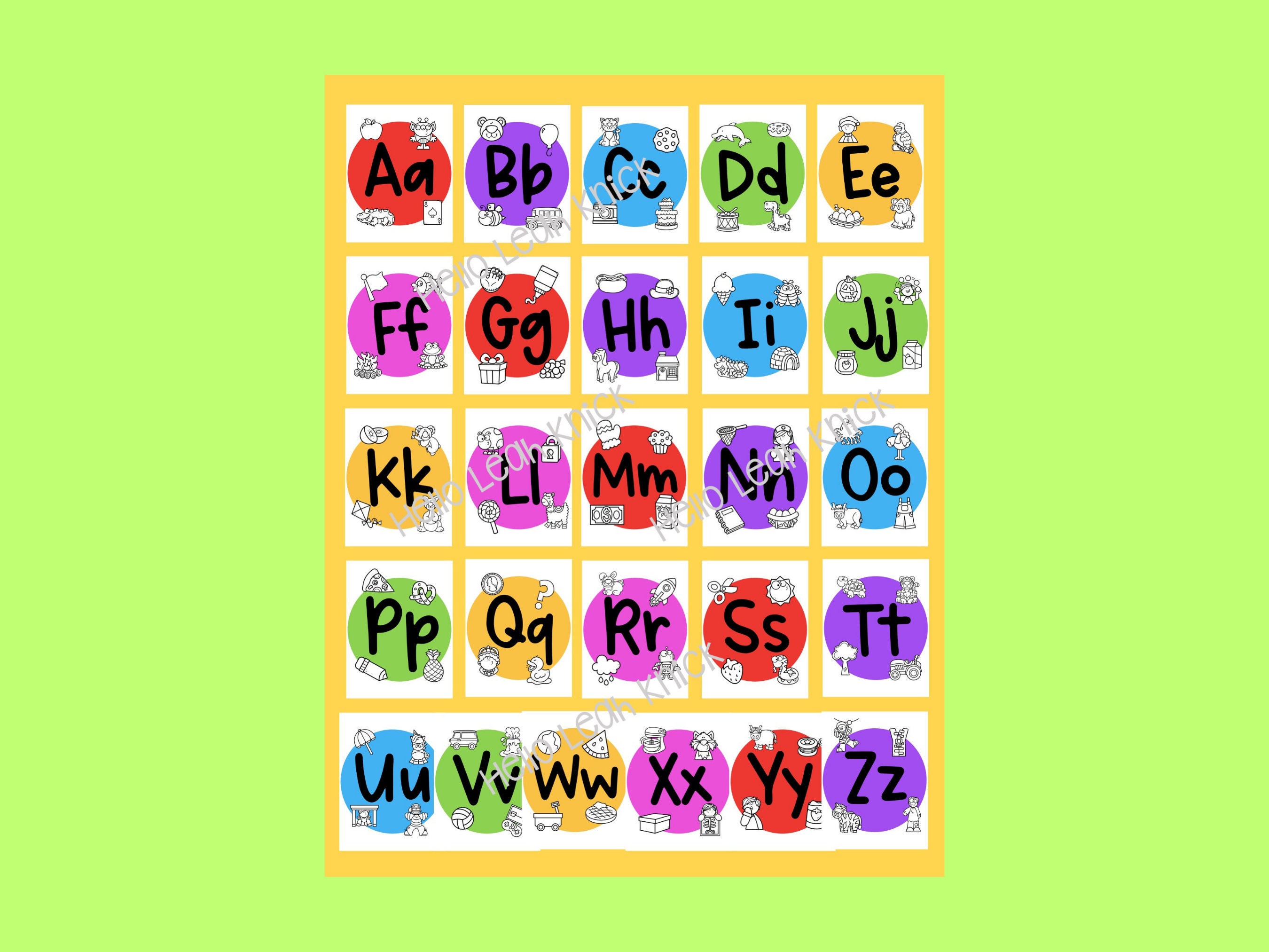 Classroom Decor Bundle, Alphabet Posters, Bulletin Board, Classroom ...