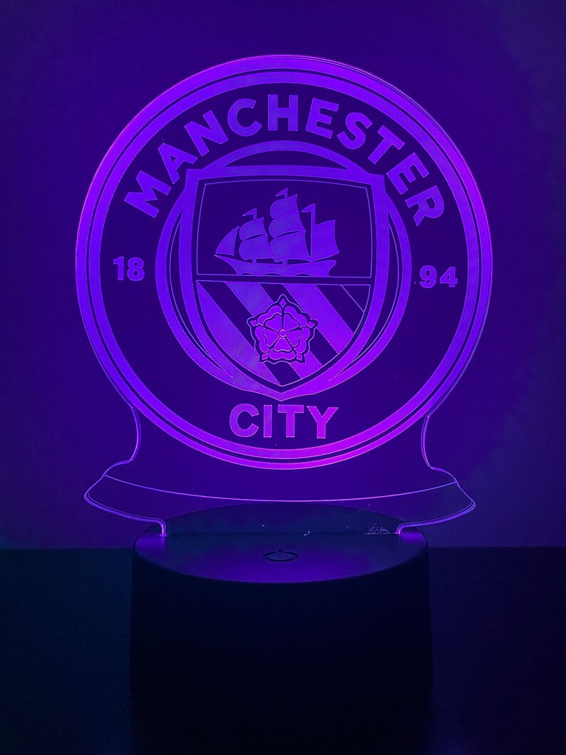 The Manchester City Lamp - Etsy