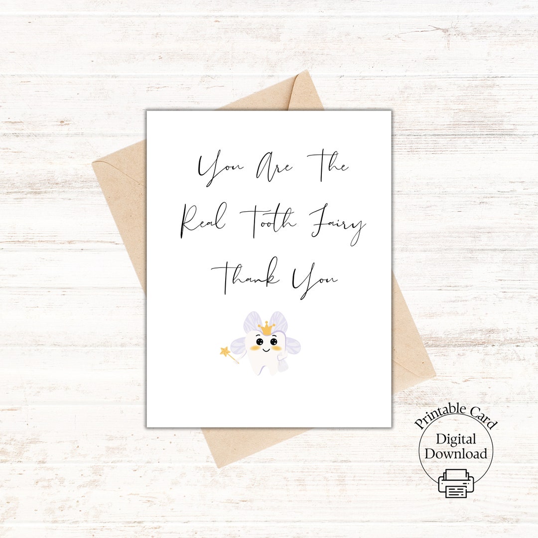 Thank You Dentist Card, Dentist Card to Give Away "you're the Real ...