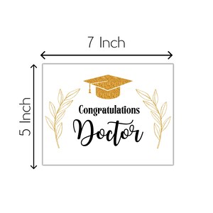 Congratulations Doctor Card, Graduation Doctor Gift, Card for New ...