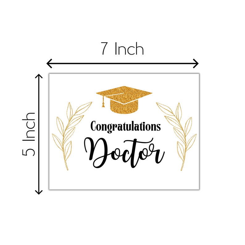 Congratulations Doctor Card, Graduation Doctor Gift, Card for New ...