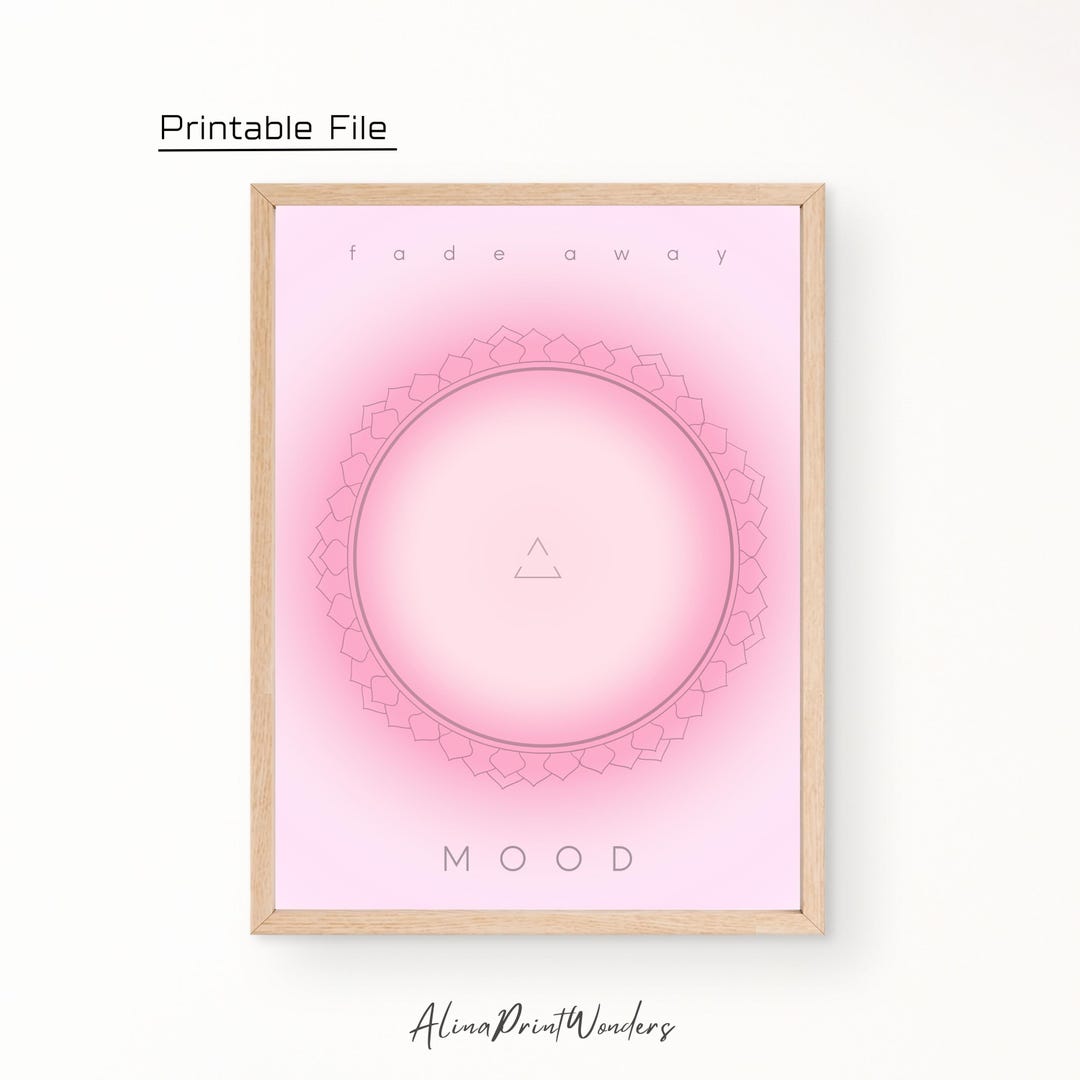 MOOD AURA Poster, Minimalist Wall Decoration, Positive Vibes, Spiritual ...