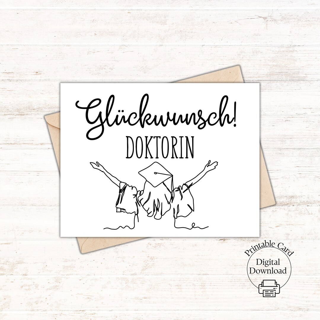 Congratulations Doctor Card, Graduation Doctor Gift, Card for New ...