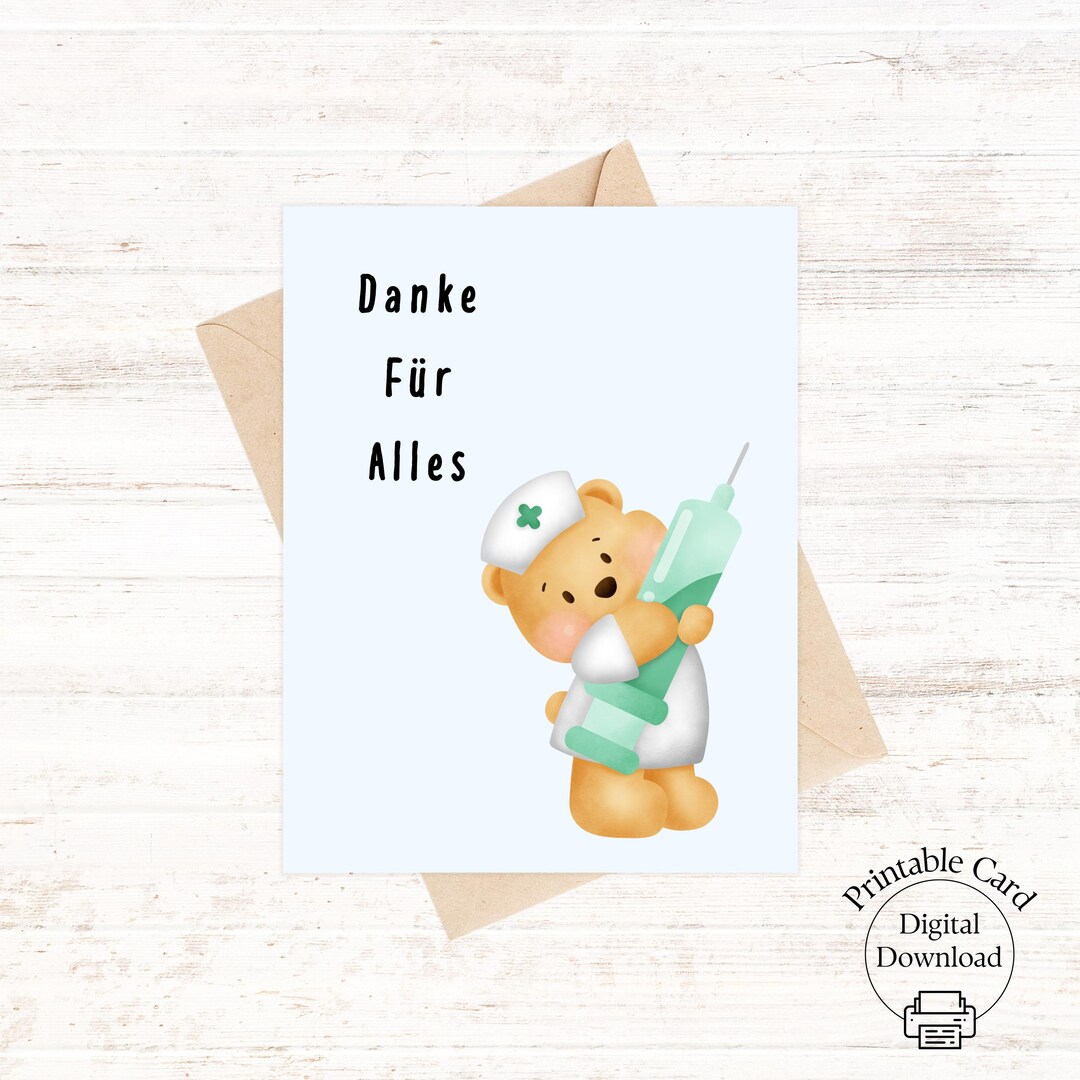 Thank You Pediatrician Card Digital Thank You Card Doctor's Office ...