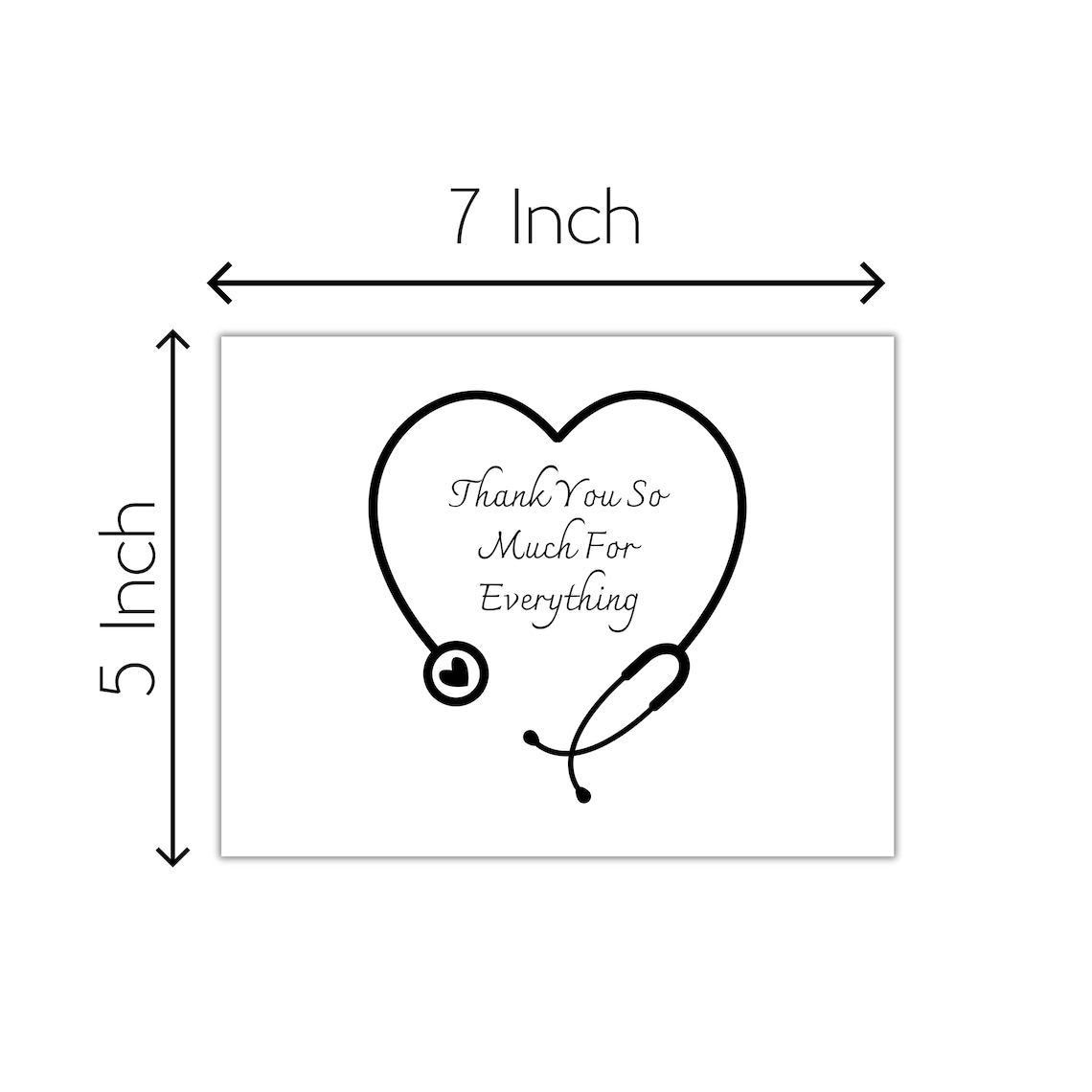 Thank You Doctors and Nursing Team Card, Thank You Card for Clinic and ...