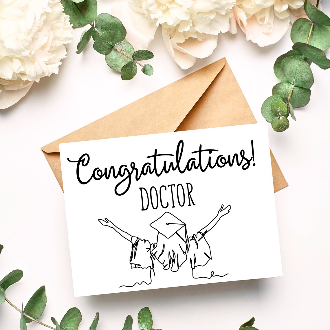 Congratulations Doctor Card, Graduation Doctor Gift, Card for New ...