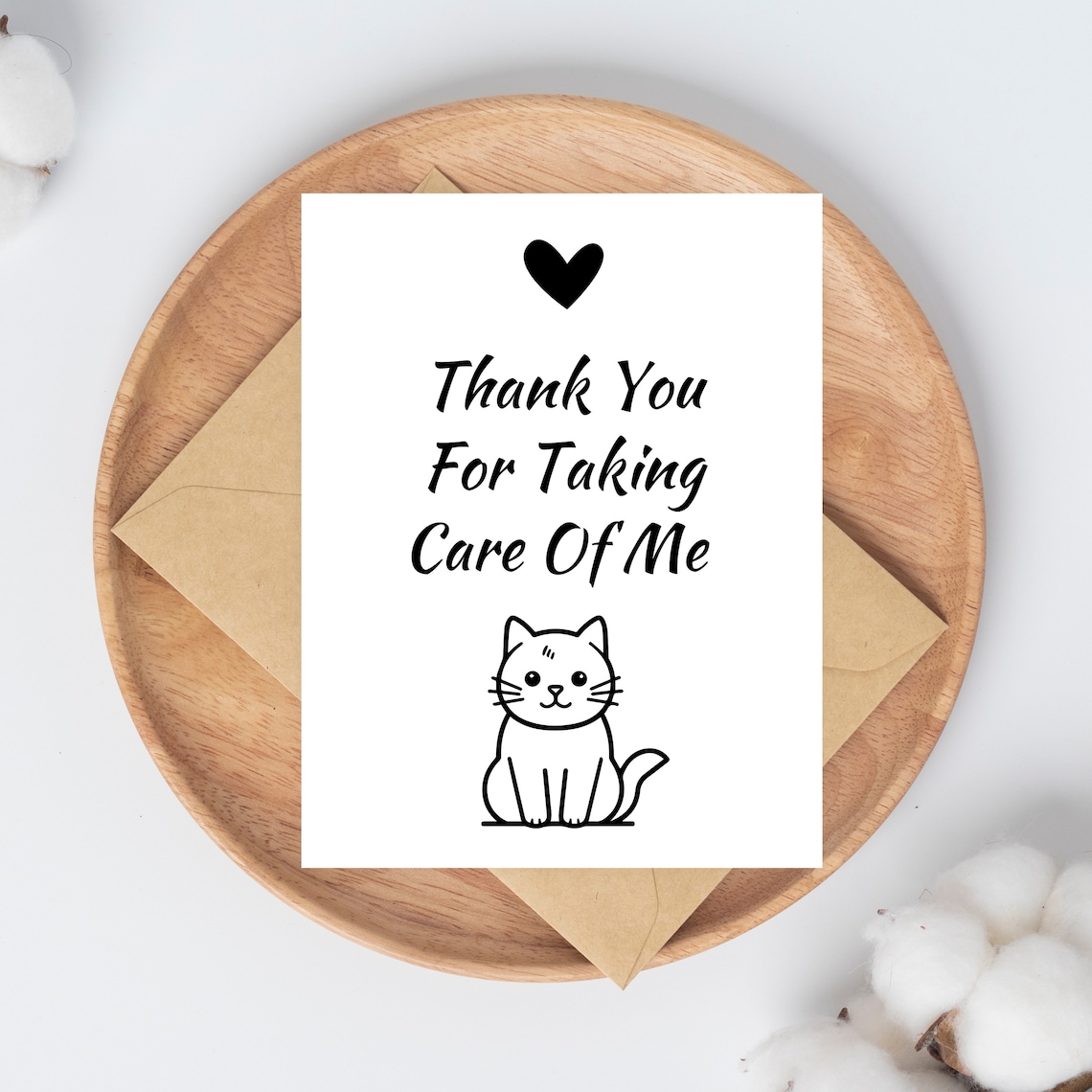 Danke Katzenbetreuer Karte, Geschenk für Tierarzt, Tierarzthelfer ...
