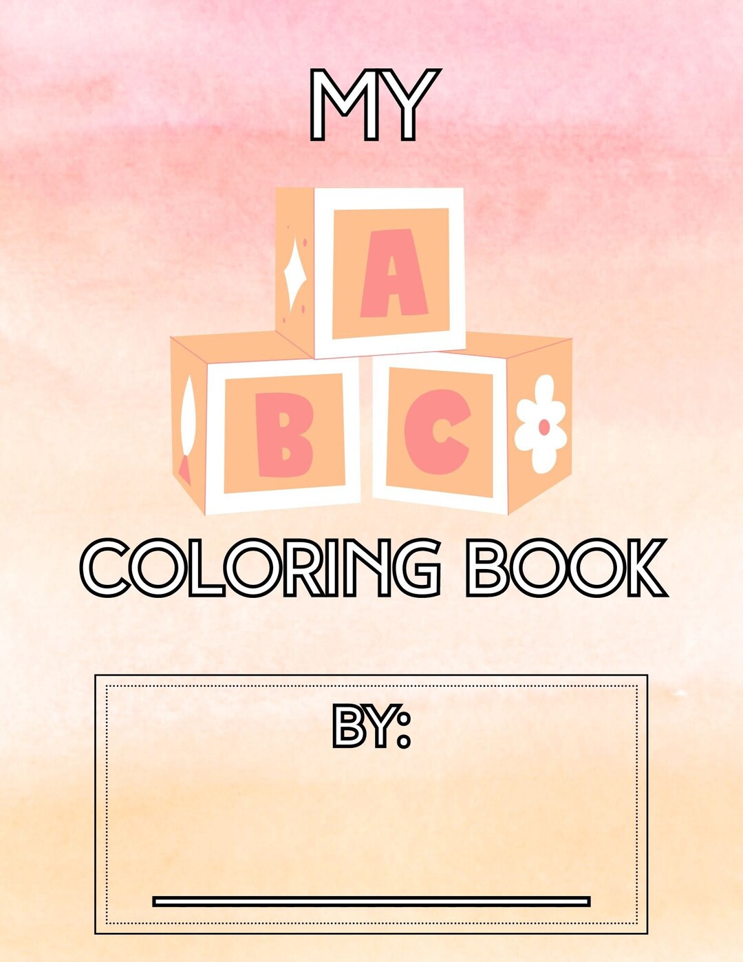 Spring Alphabet Coloring Book - Etsy