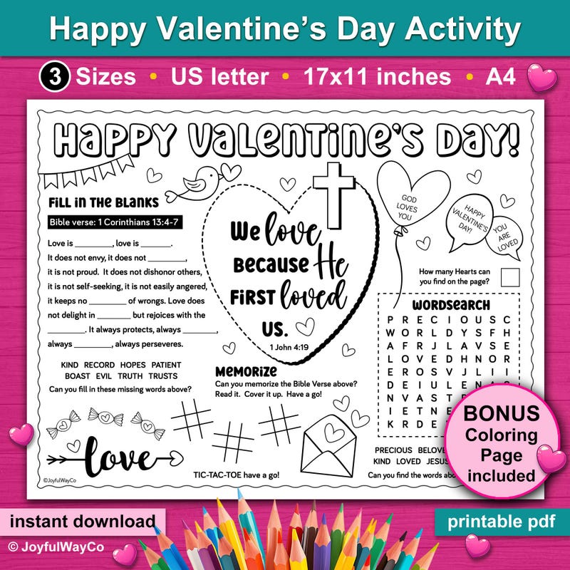 Valentines Art Activity - Etsy