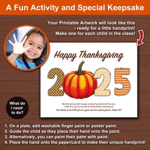 Thanksgiving Handprint Craft for Kids. Happy Thanksgiving Christian ...