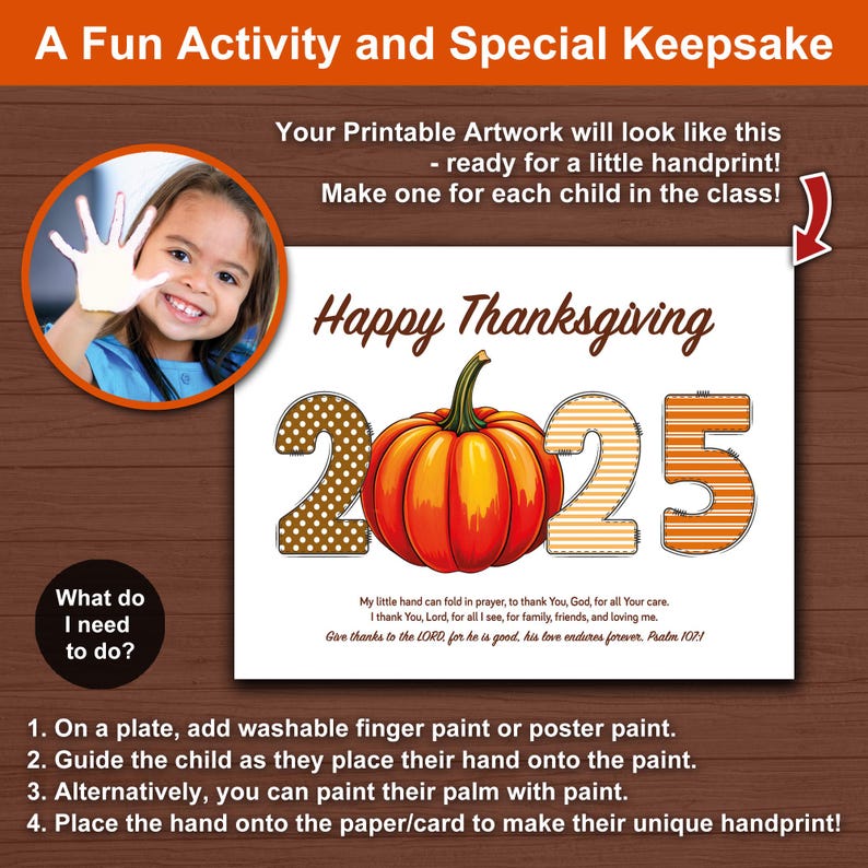 Thanksgiving Handprint Craft for Kids. Happy Thanksgiving Christian ...