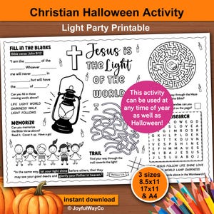Jesus is the Light of the World VBS Bible Activity Printable. Christian ...