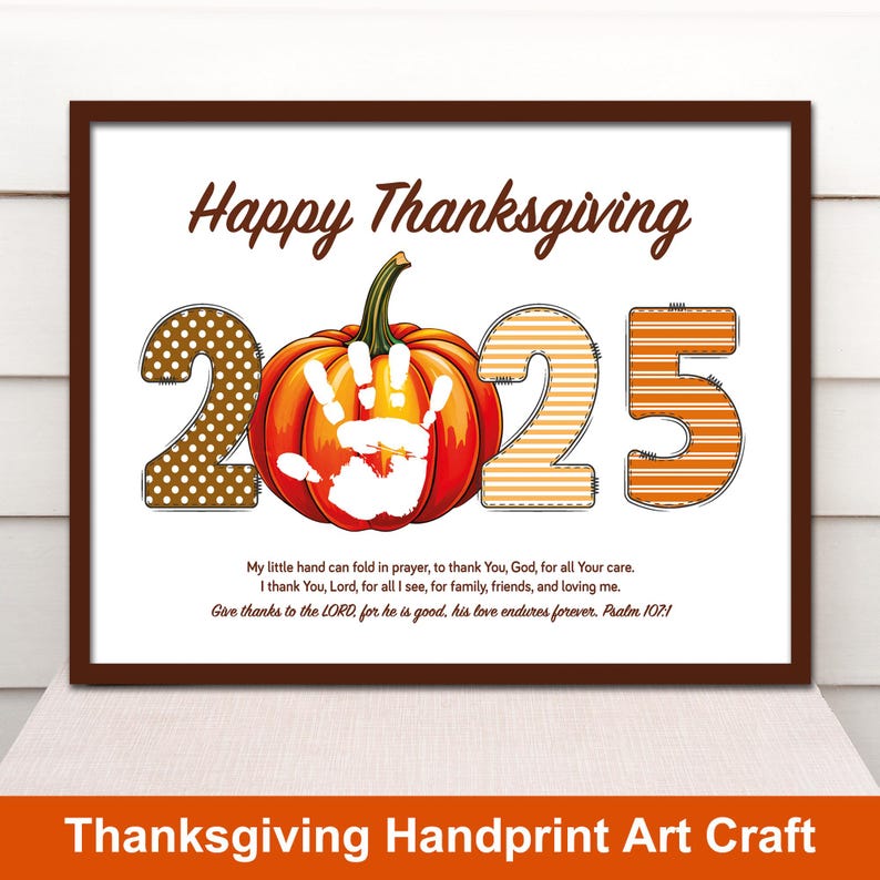 Thanksgiving Handprint Craft for Kids. Happy Thanksgiving Christian ...