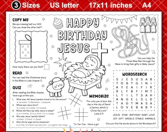 Christmas Nativity Bible Activity for Kids. Christmas Christian ...