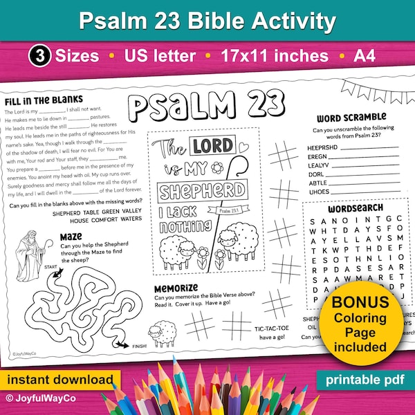 Psalm 23 - Etsy