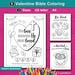 Valentines Bible Coloring Pages for Kids. Love Themed Christian ...