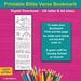 Printable Bible Verse Coloring Bookmark Craft | Trust in the Lord With ...
