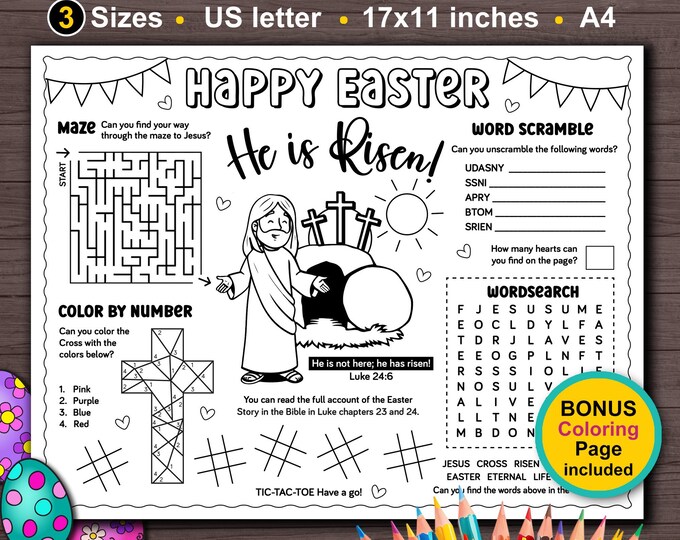 Easter Story Mini Book, Easter Story Coloring, Easter Activities, Holy ...