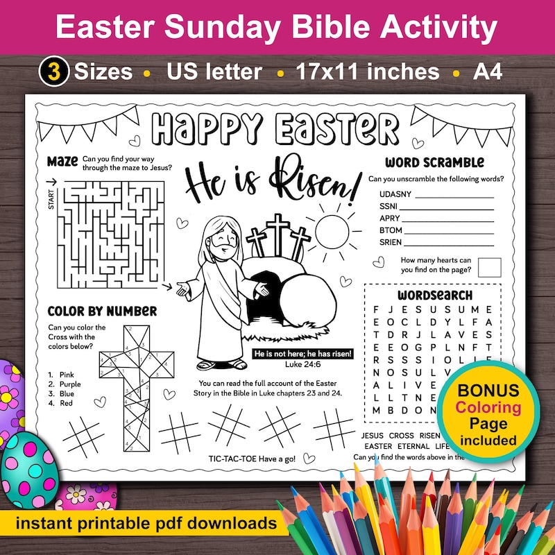 Easter Placemat Jesus - Etsy