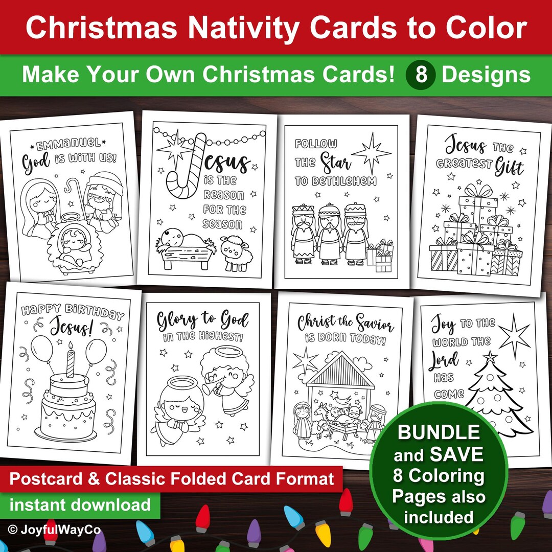 Christmas Cards for Kids to Make. Nativity Christmas Cards for Children ...