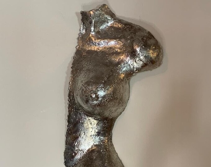 Female Torso Pewter Sculpture Frontside / Artisan Rock Richardson ...