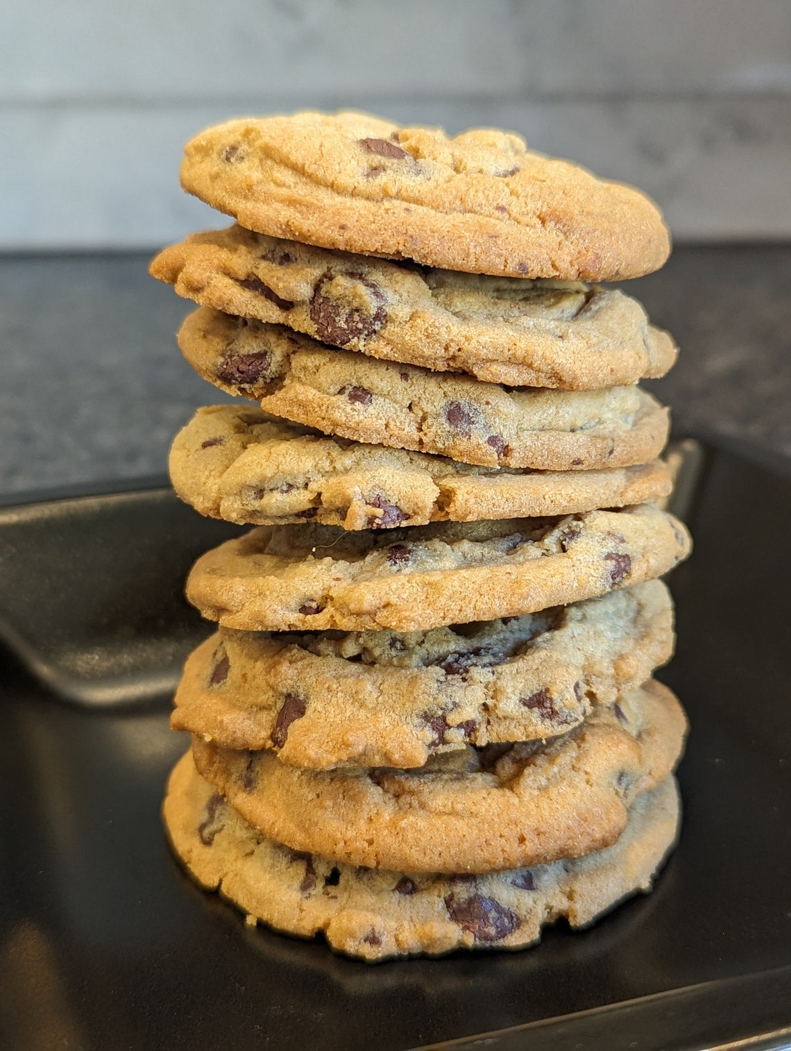 12 Chocolate Chip Cookies - Crispy on the Outside, Chewy on the Inside ...